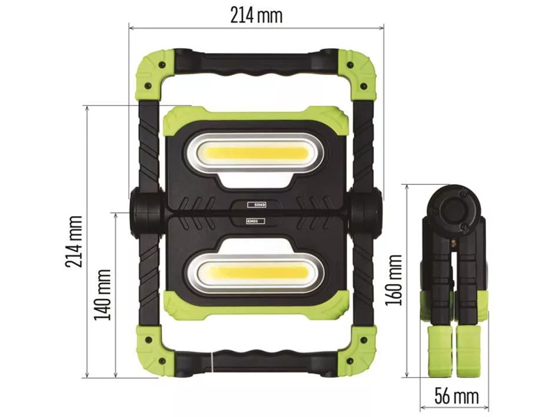 EMOS P4536 Aku COB LED reflektor - Prenosné svietidlá - Aquagarden ...